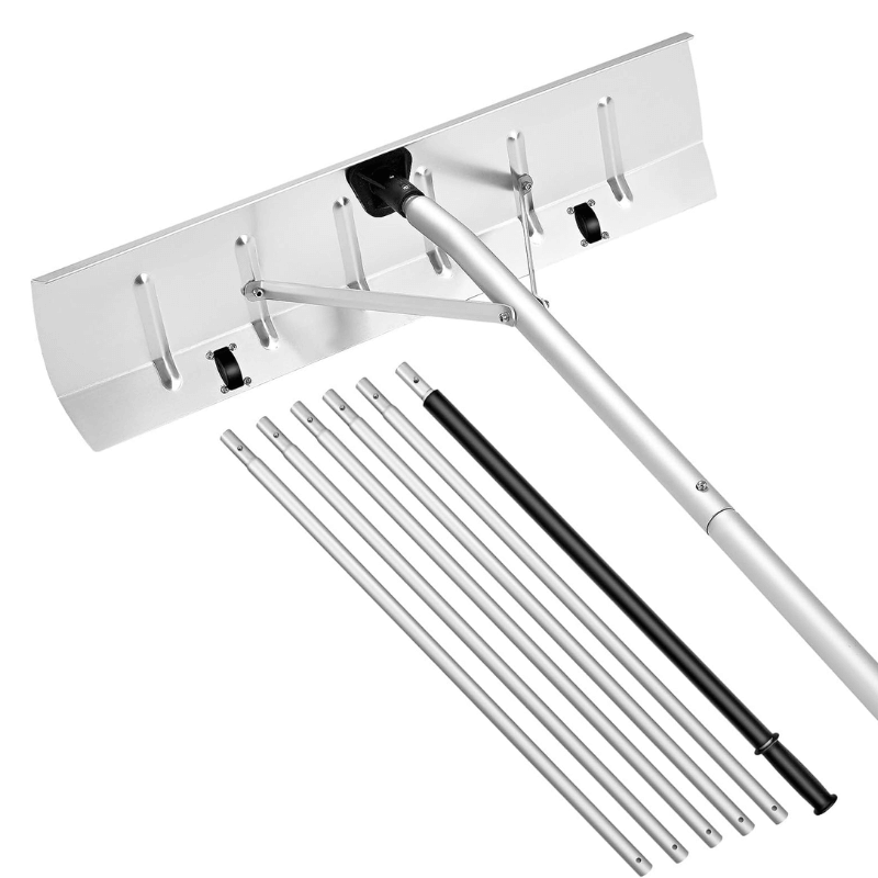 26 inches Snow Roof Rake & Rake Extensions with Wheels – itoolmax