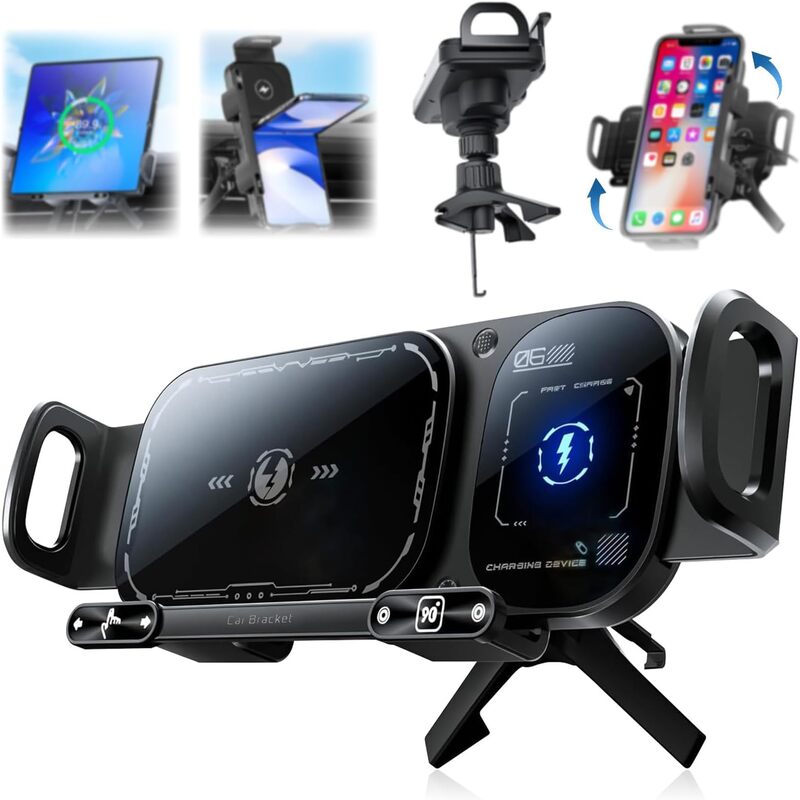 2-in-1 Wireless Car Charger & Pad / Phone Holder – itoolmax