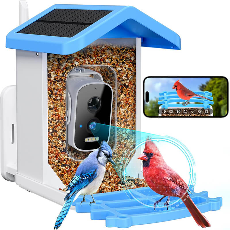 Solar Smart Bird Feeder with Camera – itoolmax