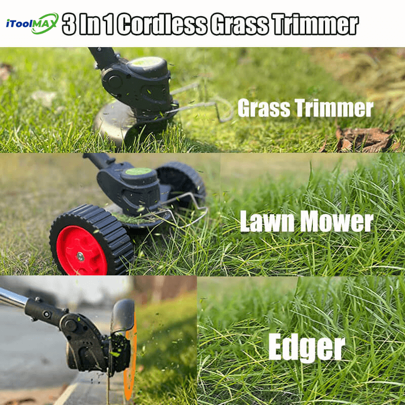 Portable Height Adjustable Brushless Grass Trimmer – itoolmax