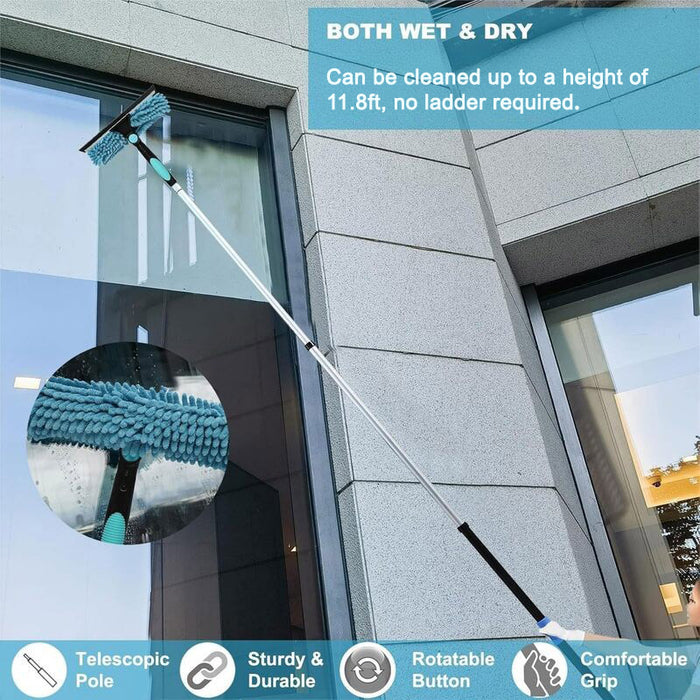 12ft High Reach Duster Kit with Extension Pole + Light Bulb Changers ...