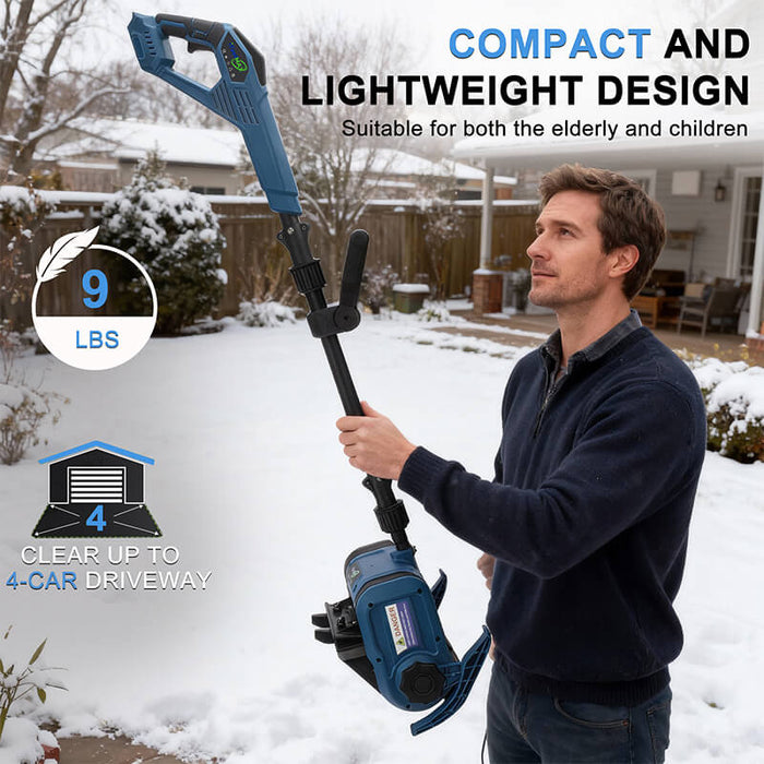 12 inches Cordless Snow Shovel with 2 Batteries – itoolmax