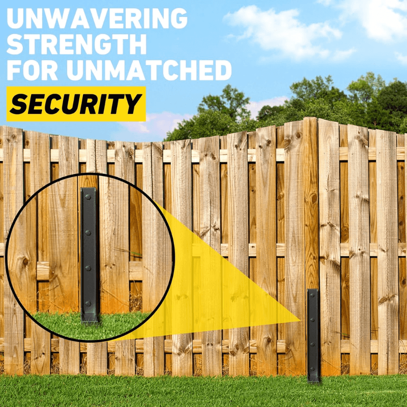 Heavy Duty Fence Post Repair Kit for Broken Wood, Repair Tilted – itoolmax