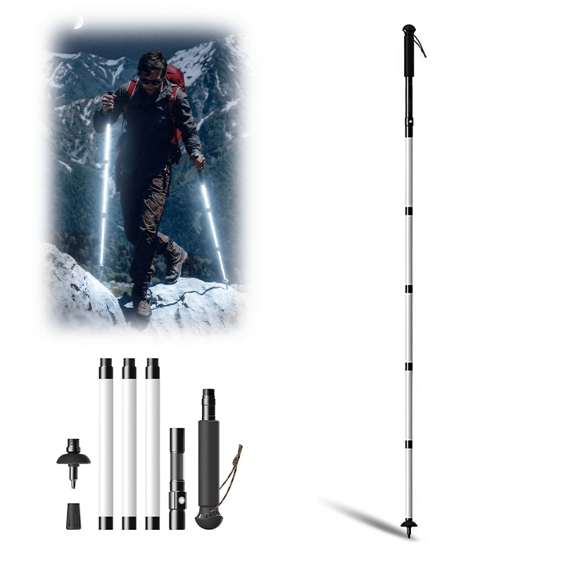 Illuminated Hiking Stick 2026 | LED Light & Survival Tools – itoolmax