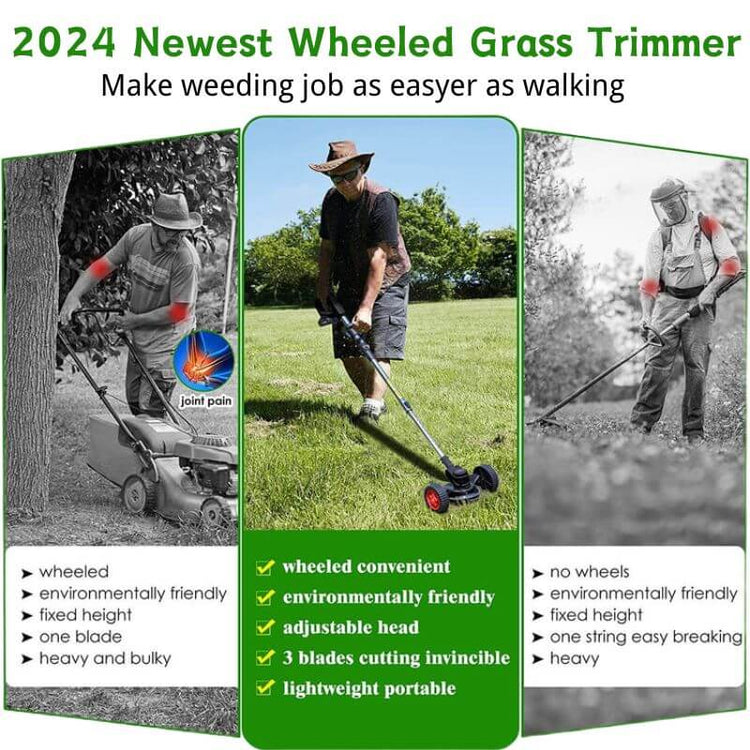 Portable Height Adjustable Brushless Grass Trimmer – itoolmax