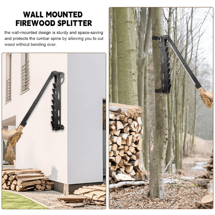 180° Wall Mounted Wood Splitter Firewood Kindling - iToolMax – itoolmax