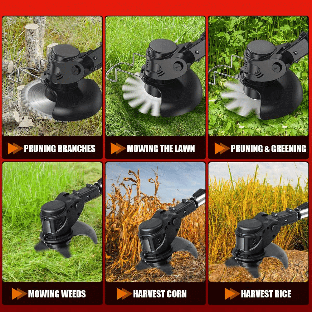 Portable Height Adjustable Brushless Grass Trimmer – itoolmax